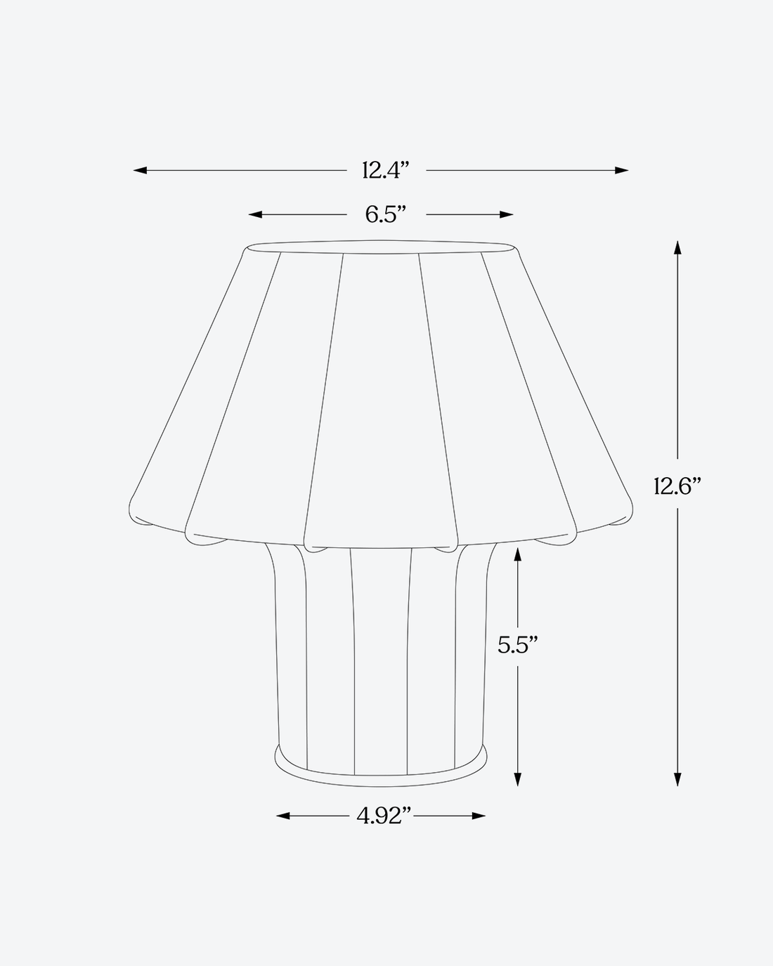 Celeste Cream Resin Table Lamp | Brightech