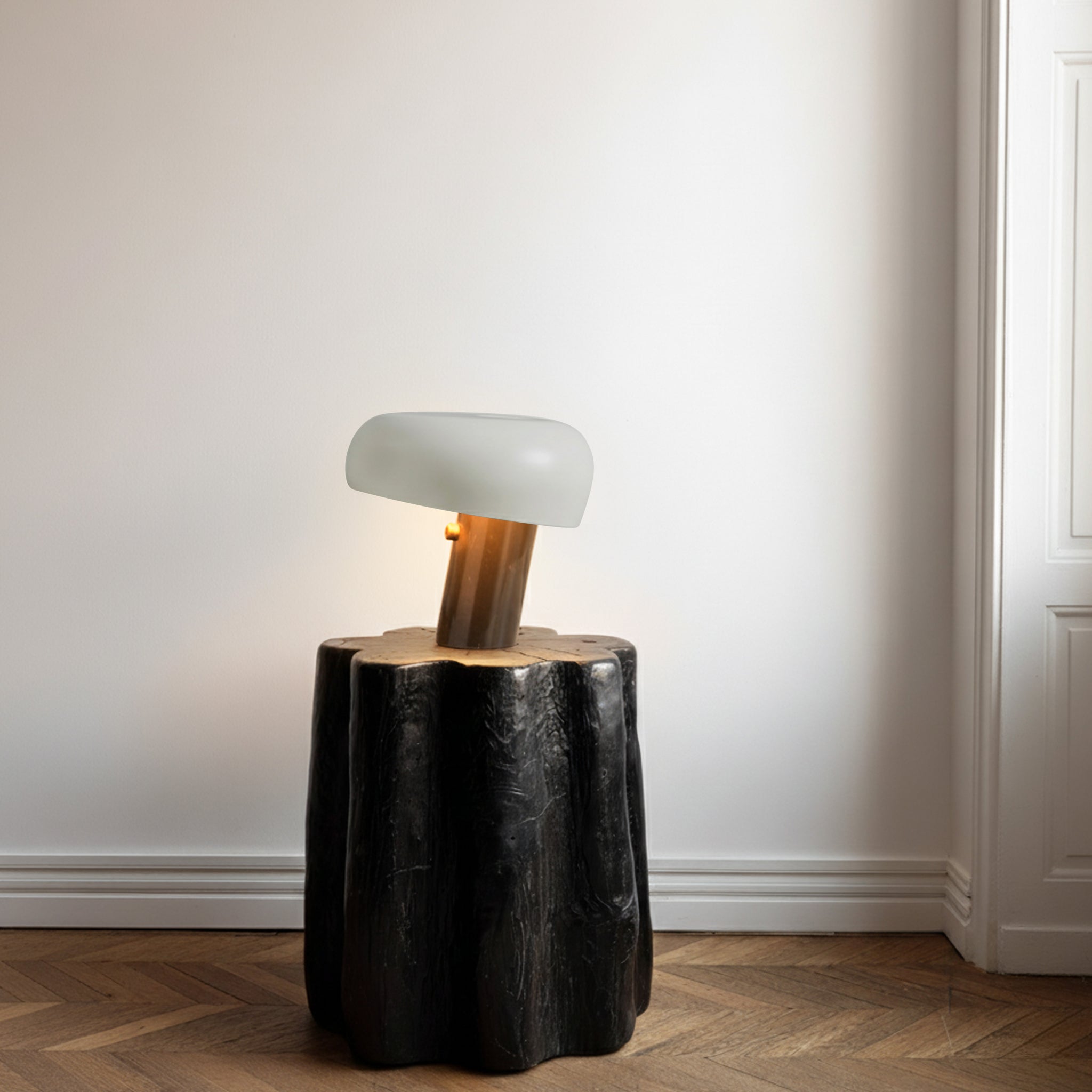 Kingpin Marble Table Lamp | Rotary Dimming Switch | Brightech