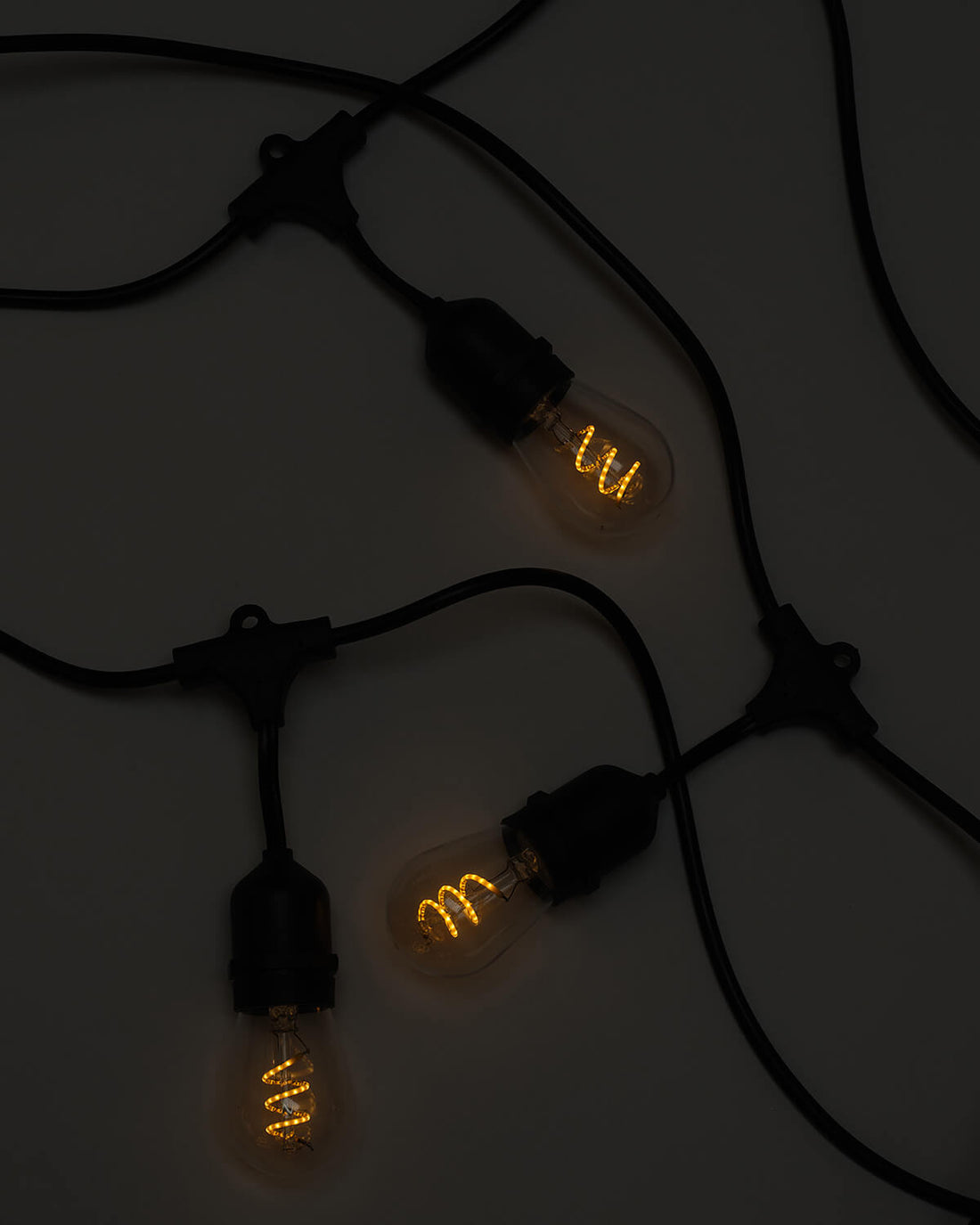 Spiral Hanging Plug-in String Lights | WeatherTite Cable | Brightech