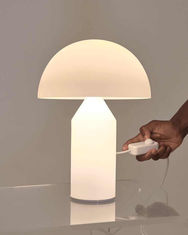 Venus Glass Table Lamp | Dimmable Rotary Switch | Brightech