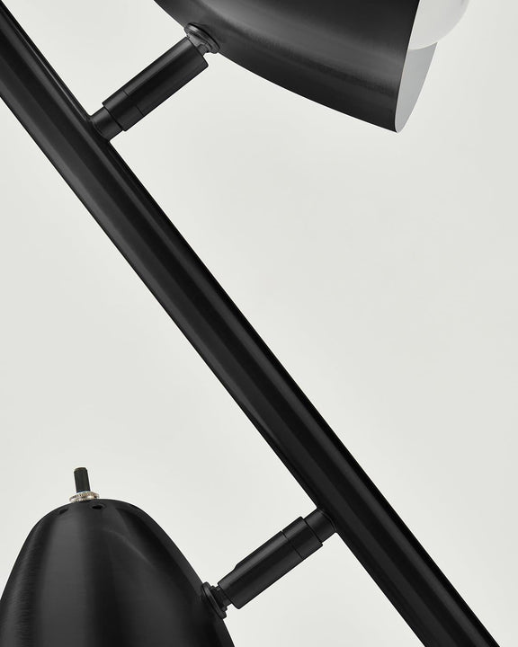 Jacob Silver Standing Floor Lamp | 3 Adjustable Lights | Brightech