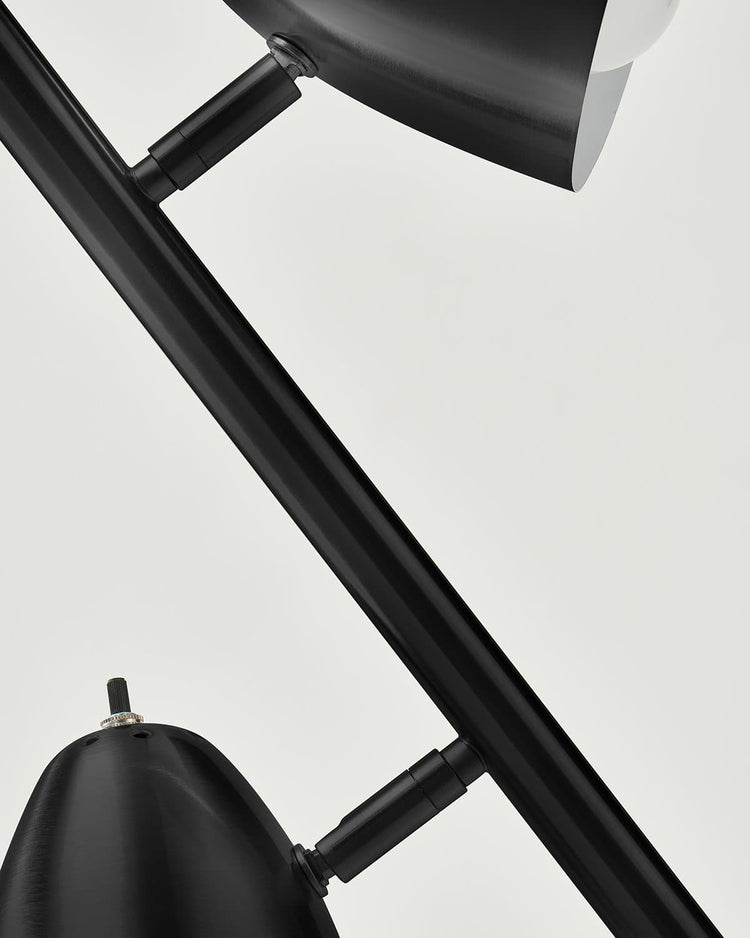 Jacob Silver Standing Floor Lamp | 3 Adjustable Lights | Brightech