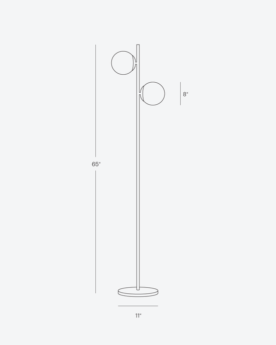 Sphere Floor Lamp | LED Globe Light | Shop Brightech