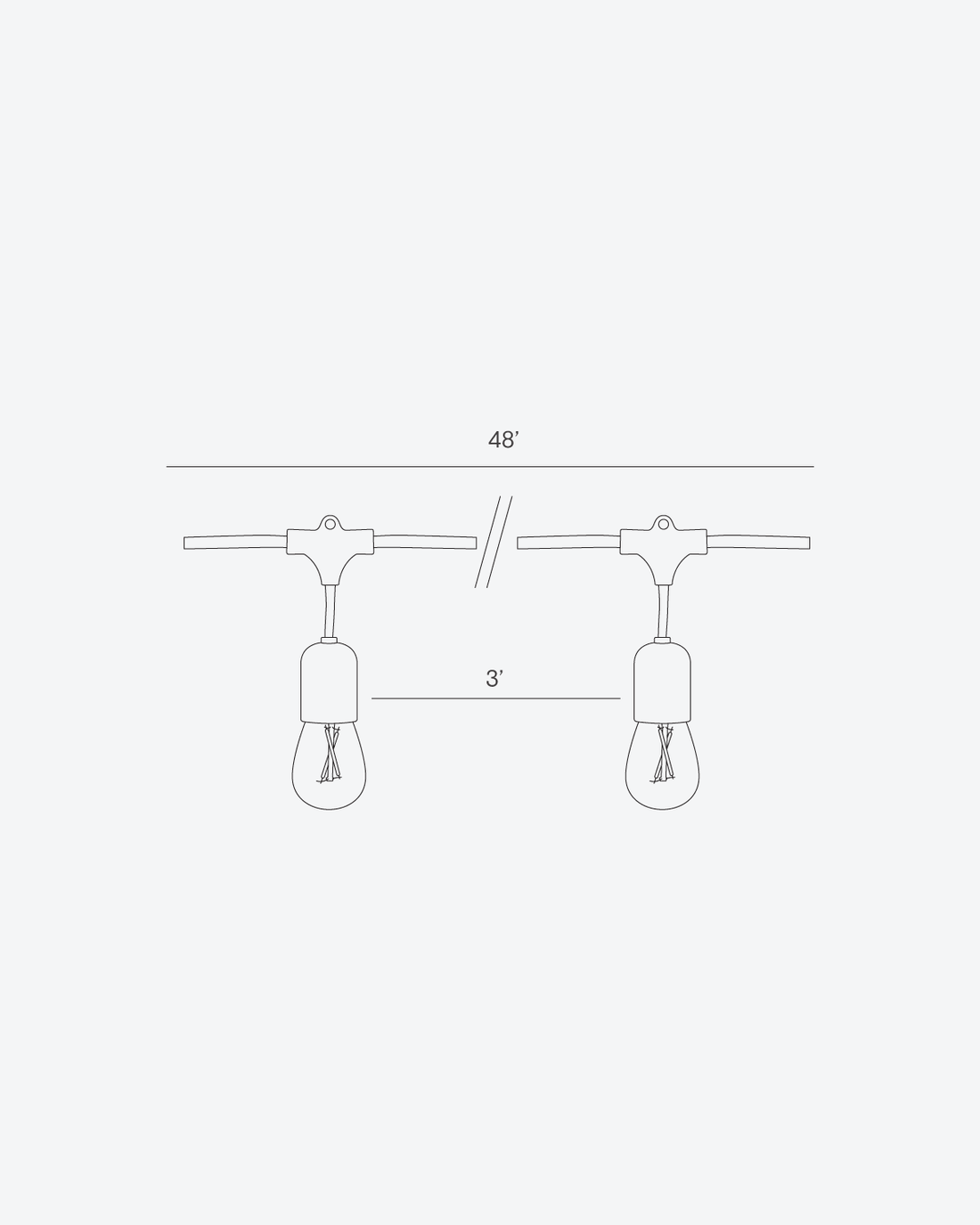 Glow Heavy Duty Plug-in String Lights | Brass Accents | Brightech